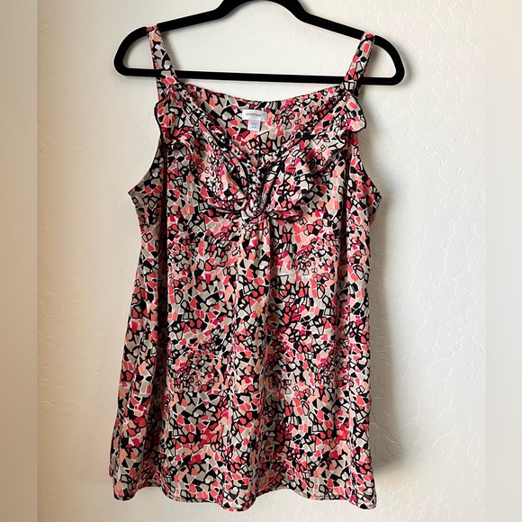 Avenue | Tops | Avenue Womens Business Tank With Ruffle Accent | Poshmark